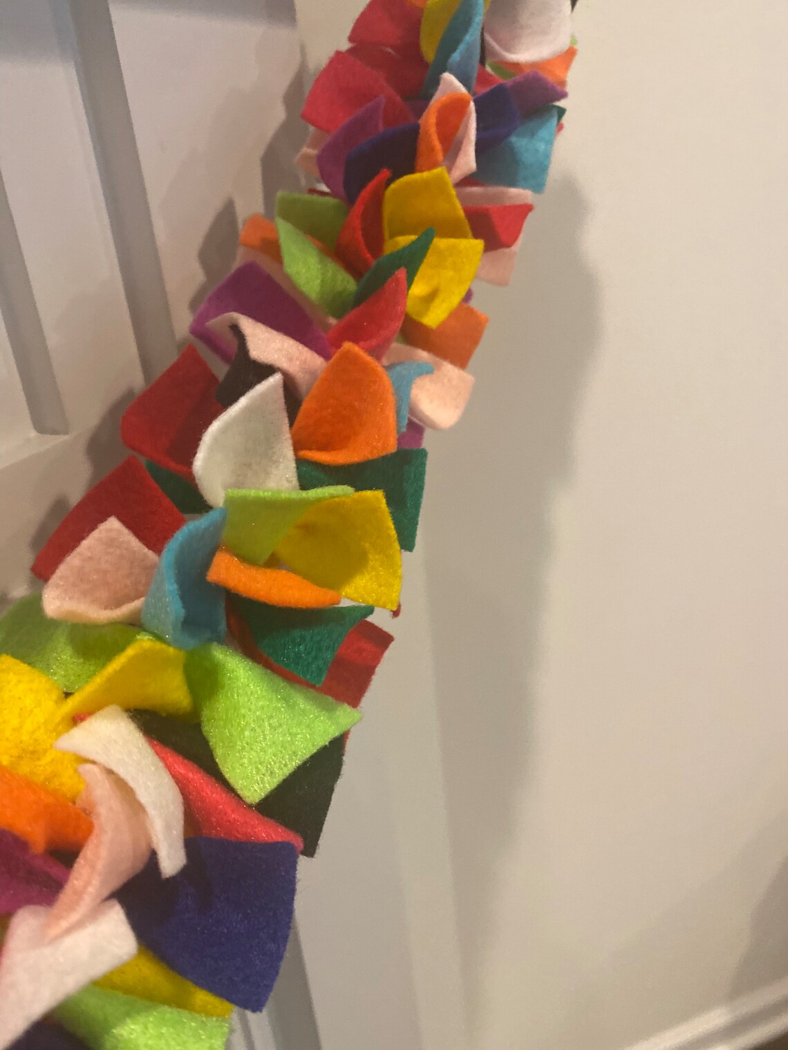 Colorful Felt Garland [all Colors] Birthday Banner, Mantle Decor, Photo ...