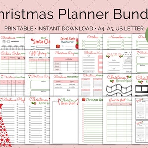 Christmas Holiday Planner Printable Bundle, Christmas to Do List ...