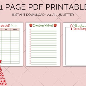 Christmas Holiday Planner Printable Bundle, Christmas to Do List ...