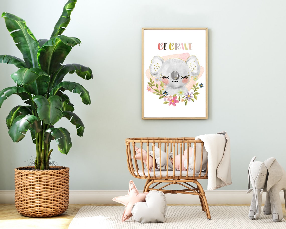 Cute Printable Baby Animal Wall Art Set of 6 Nursery | Etsy