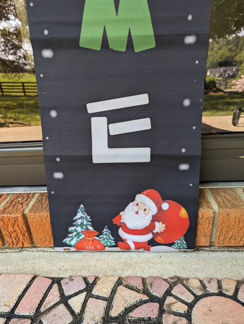 Nylon Sign 6ft Long Black Welcome Sign W/white Balls on Top & - Etsy