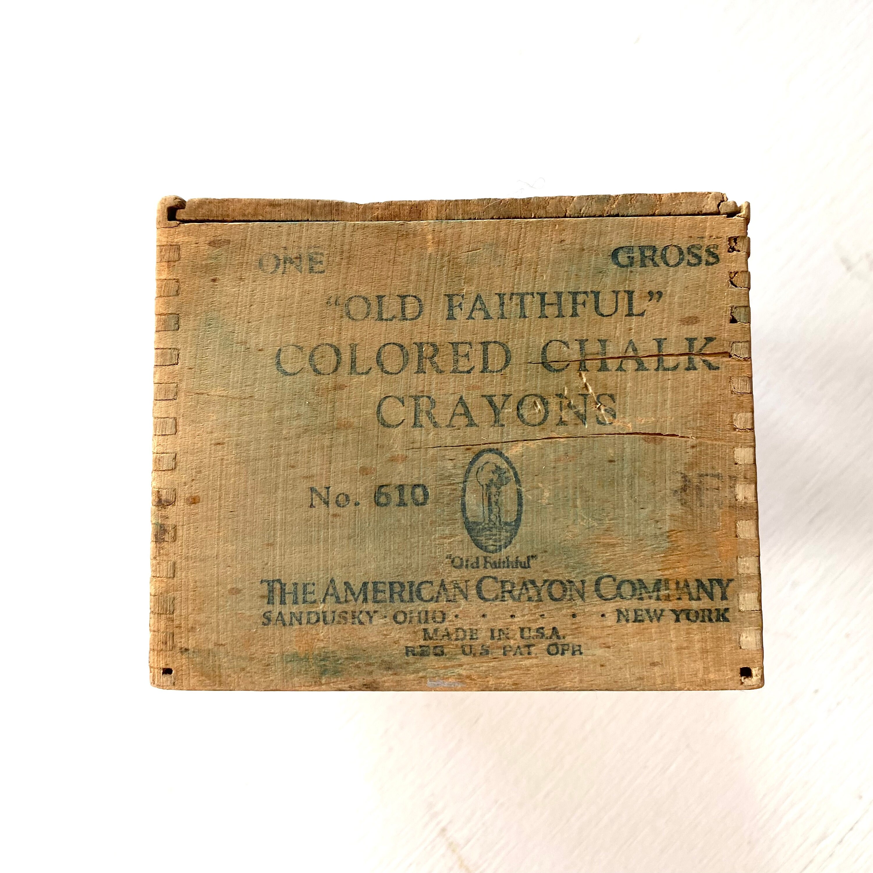 1920s Old Faithful Colored Chalk Crayons No. 610 - Etsy