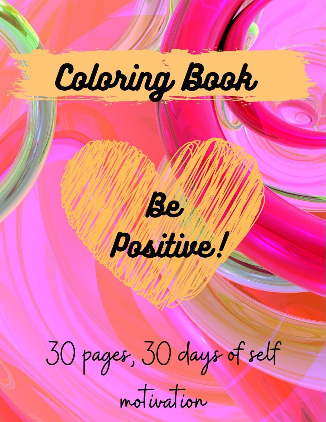 The Coloring Book for Positive Mind and Self Motivation - Etsy