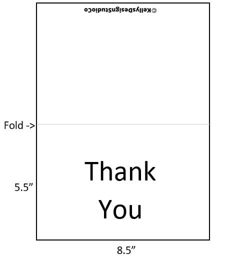 Printable Thank You Card, Digital Thank You Card, Instant Download Card ...