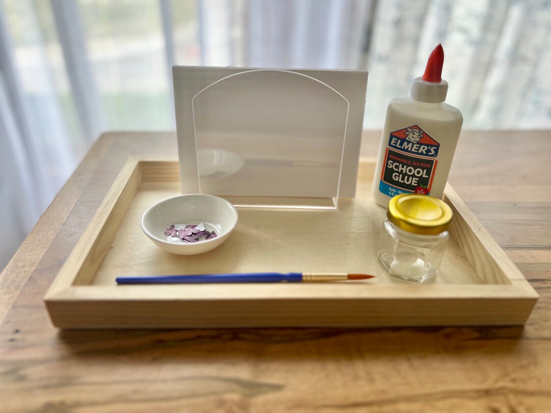Montessori Toddler Glue Tray Work | Glue Tray | Gluing Skills | Fine ...