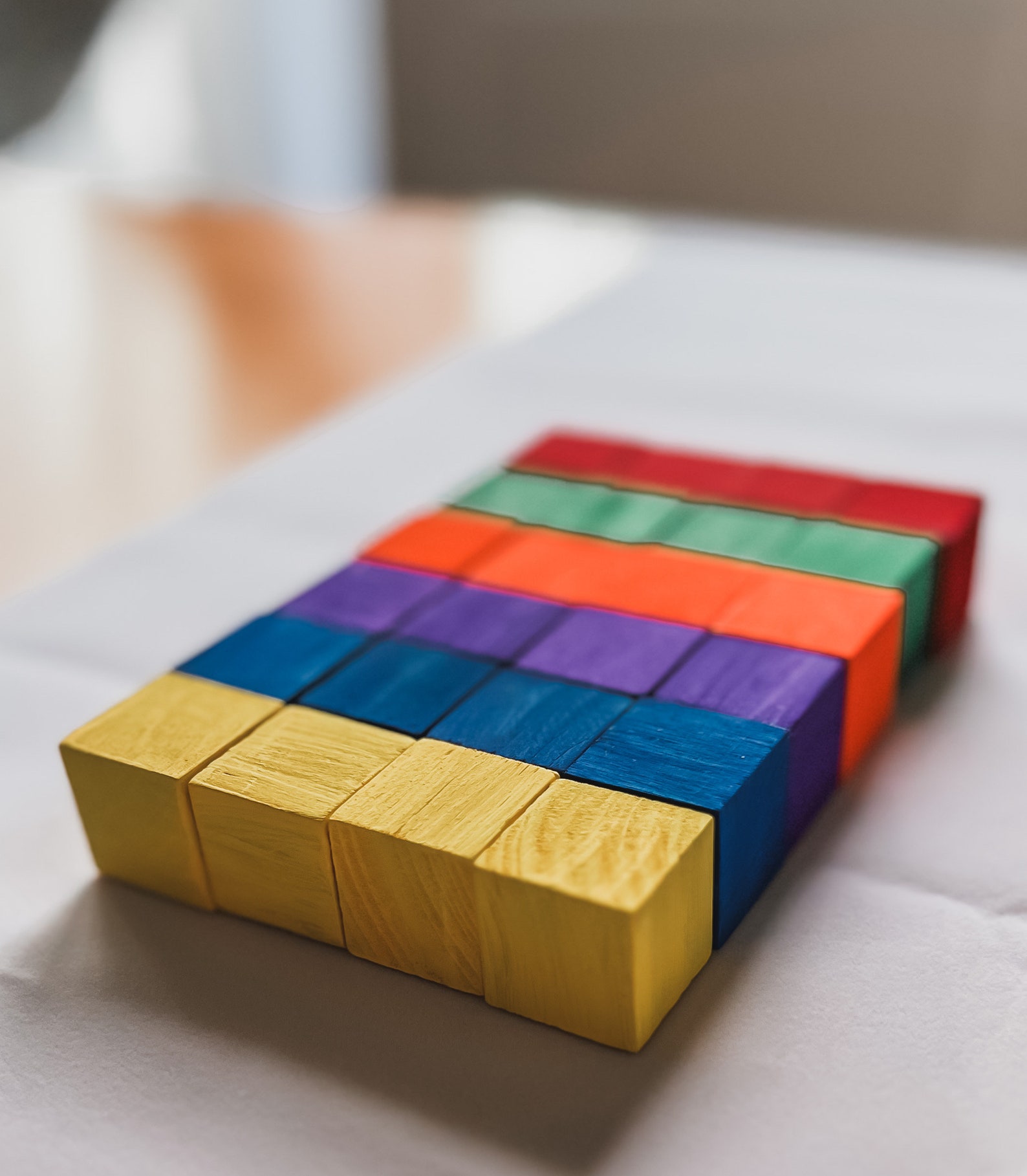 Rainbow Stained Blocks Set | Loose Parts | Toddler Toy | Fine Motor ...