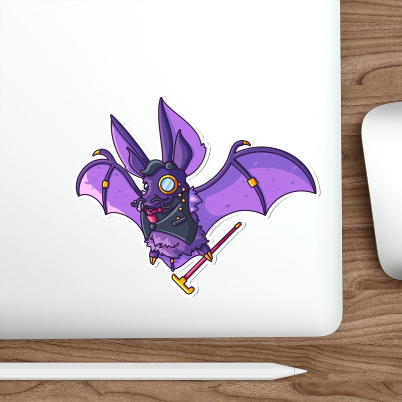 Cute Bat Sticker, Goth Stickers, Kawaii Bat, Funny Bat Sticker - Etsy
