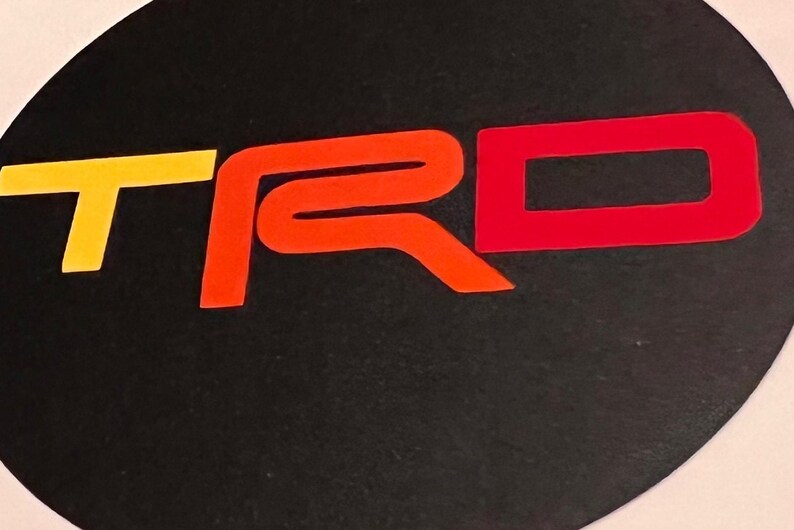 Vintage Color Toyota Style TRD Letters for 4runner Wheels - Etsy