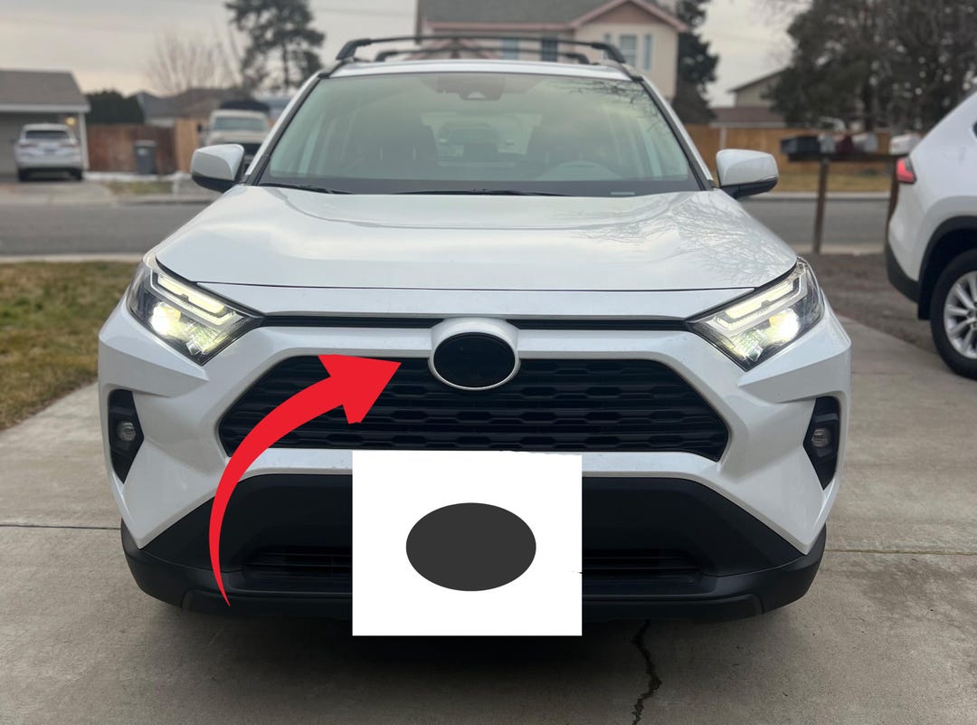 Fits: Rav4 Front Emblem Blackout Overlay - Etsy