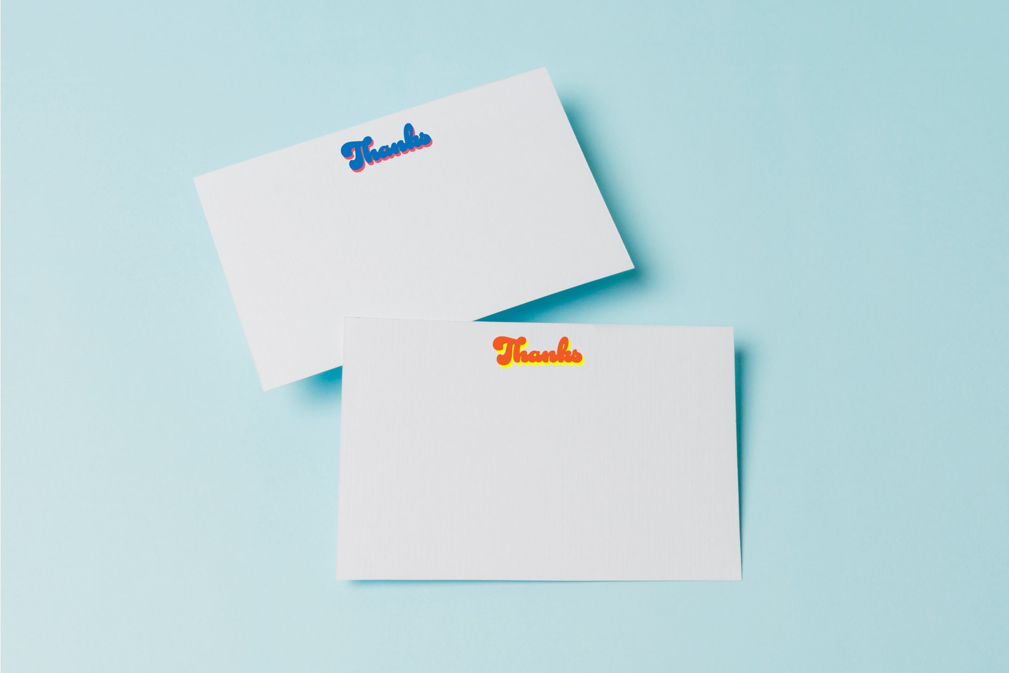 Colorful “thanks” Thank You Card - Etsy