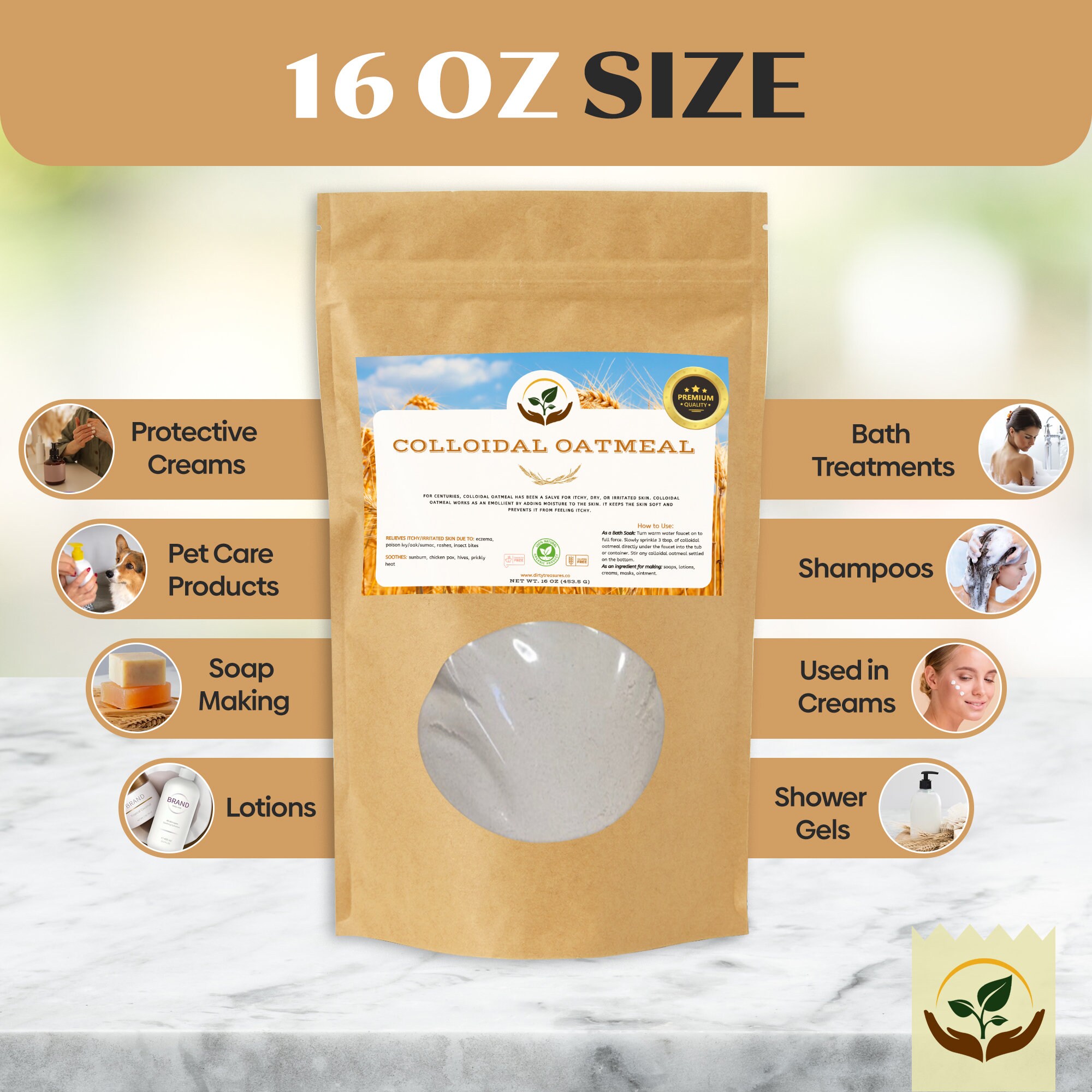 Organic Colloidal Oatmeal for Dry Itchy Skin | Colloidal Oatmeal for ...
