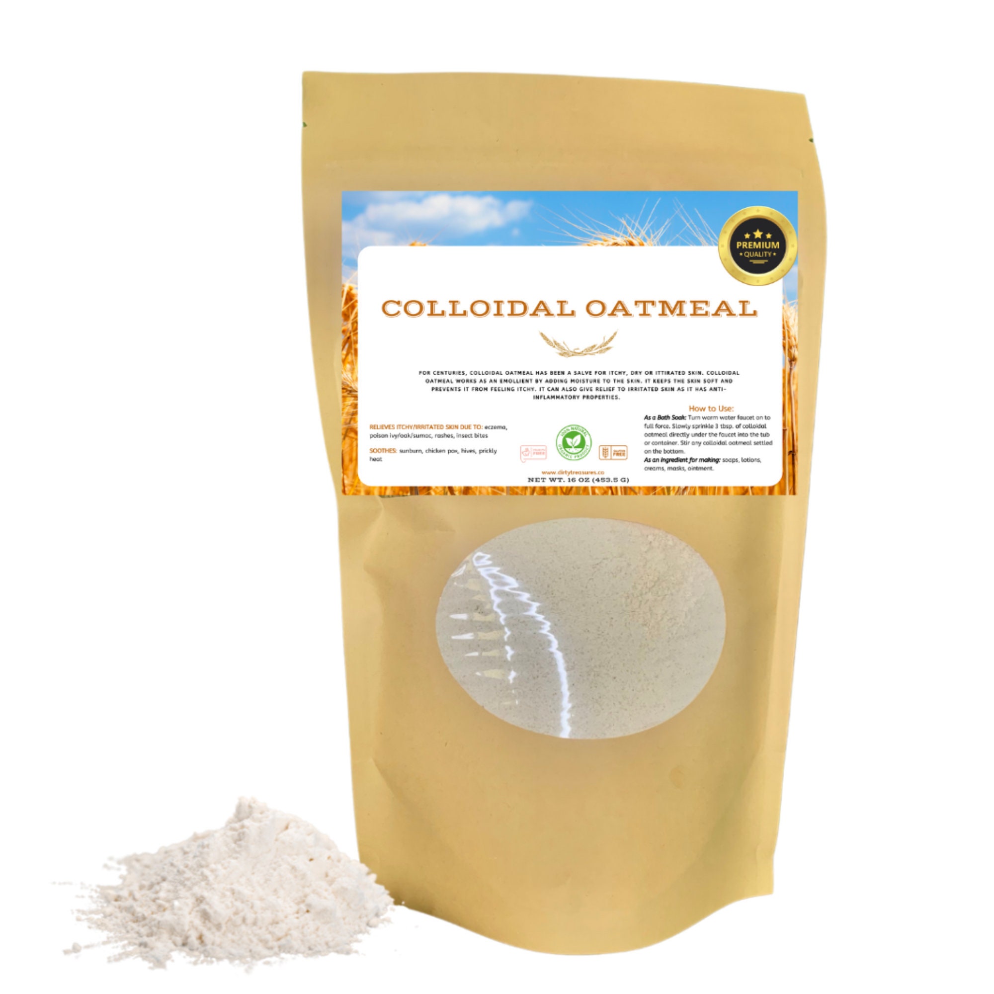 Organic Colloidal Oatmeal for Dry Itchy Skin | Colloidal Oatmeal for ...