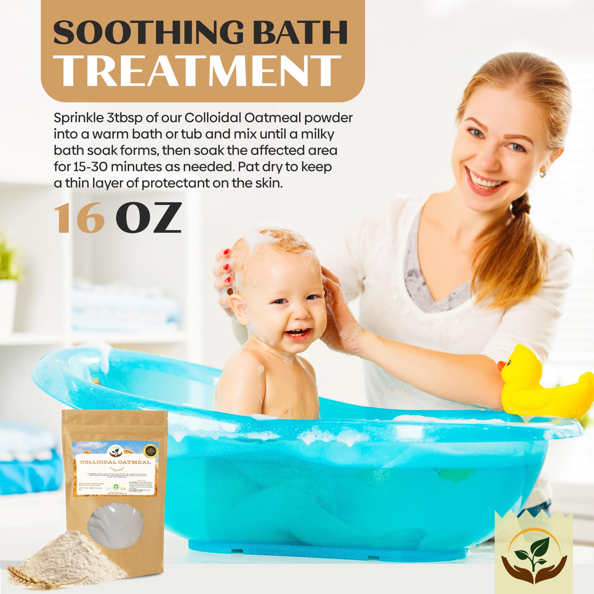 Organic Colloidal Oatmeal for Dry Itchy Skin | Colloidal Oatmeal for ...
