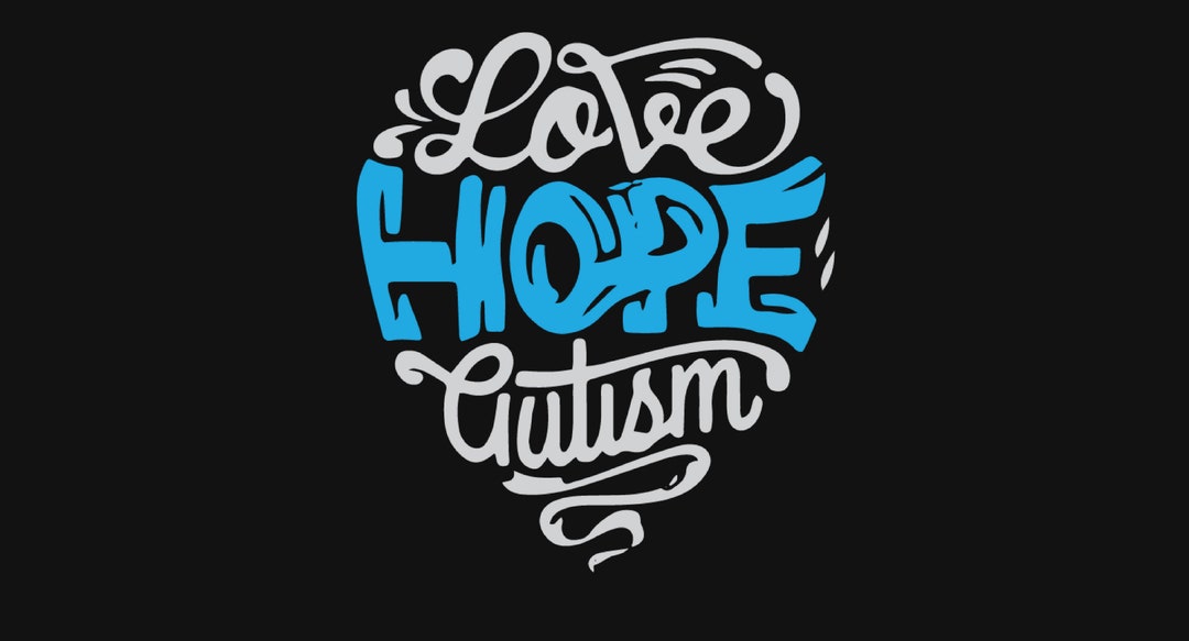 Love, Hope, Autism Awareness Png, Can Be Printed on Shirts, Mugs ...