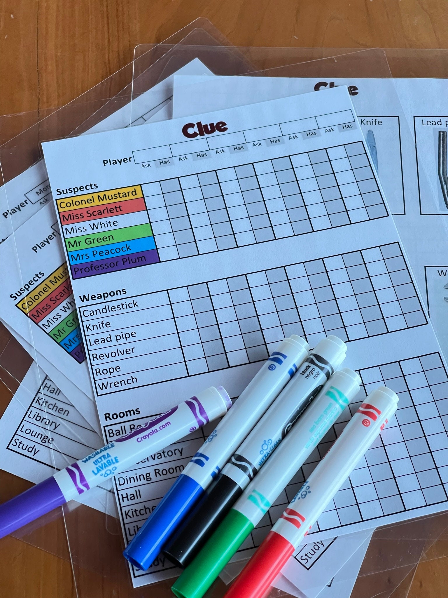 Reusable Blank Clue Detective Sheets Printable - Etsy