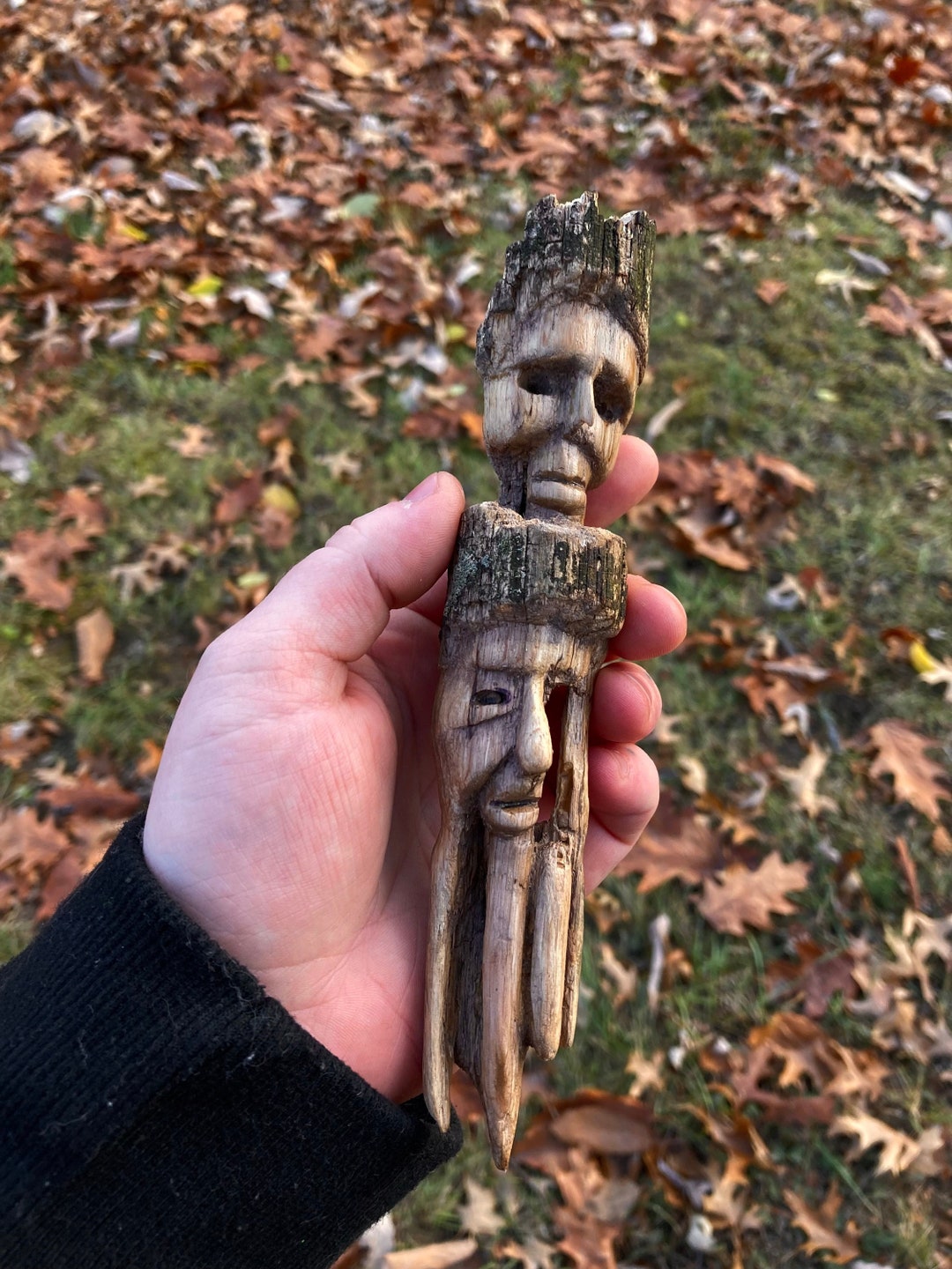 Oak Guardian Spirits hand Carved Oak Spirits - Etsy UK