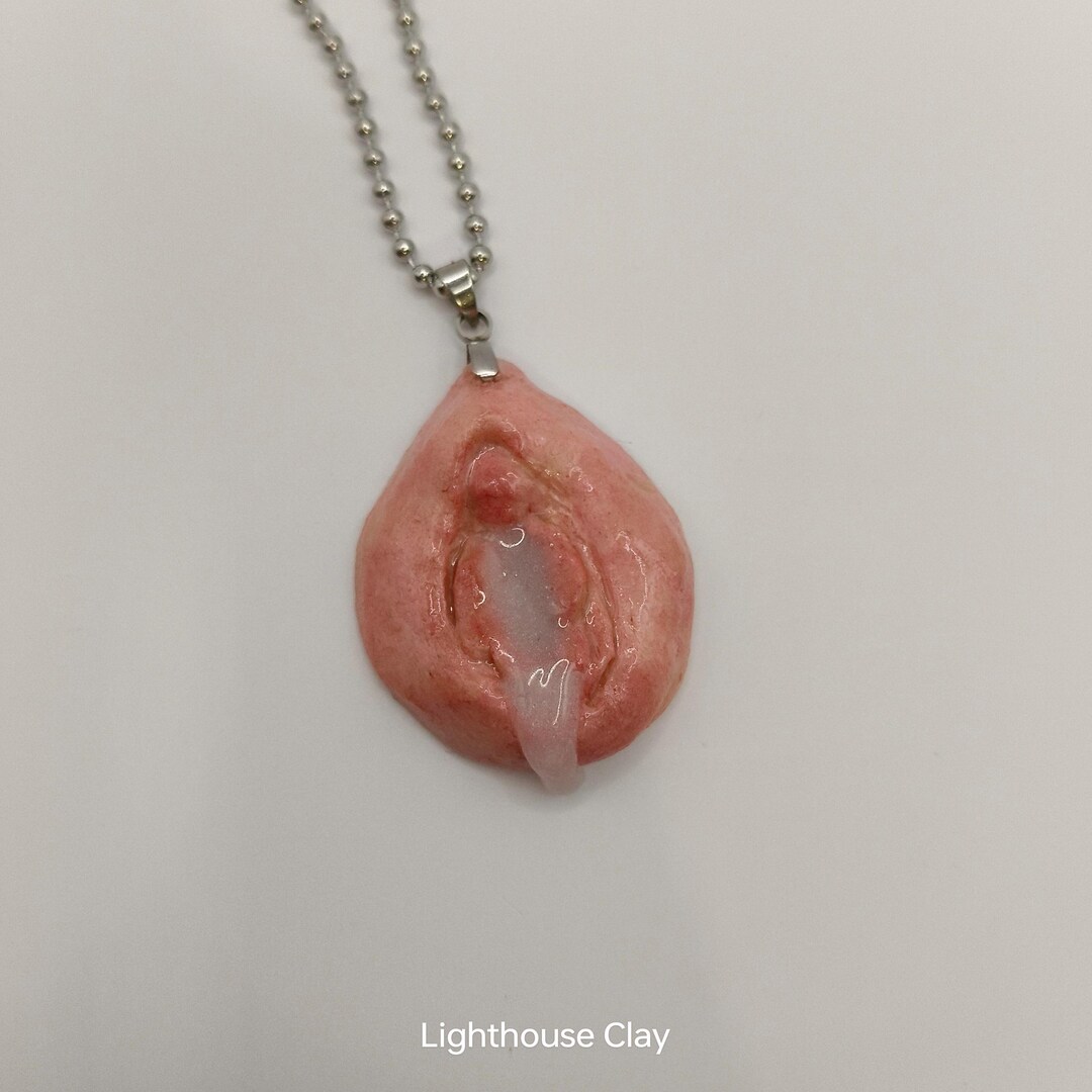 Large Dripping Vulva Creampie Vagina Yoni With Labia Handmade and Sculptured Polymer Clay ...