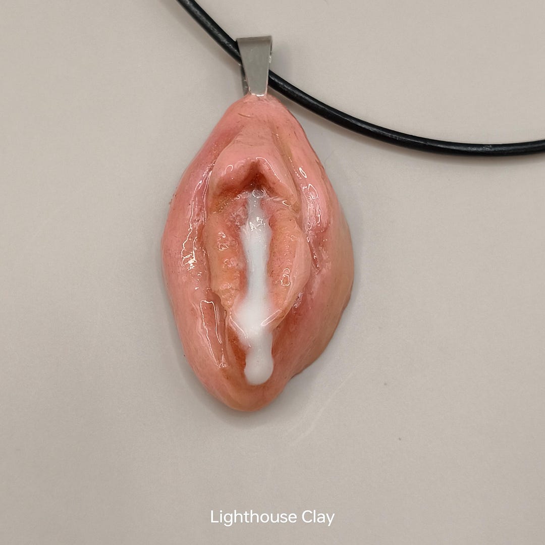 Dripping Vulva With Labia Polymer Clay Pendant - Etsy