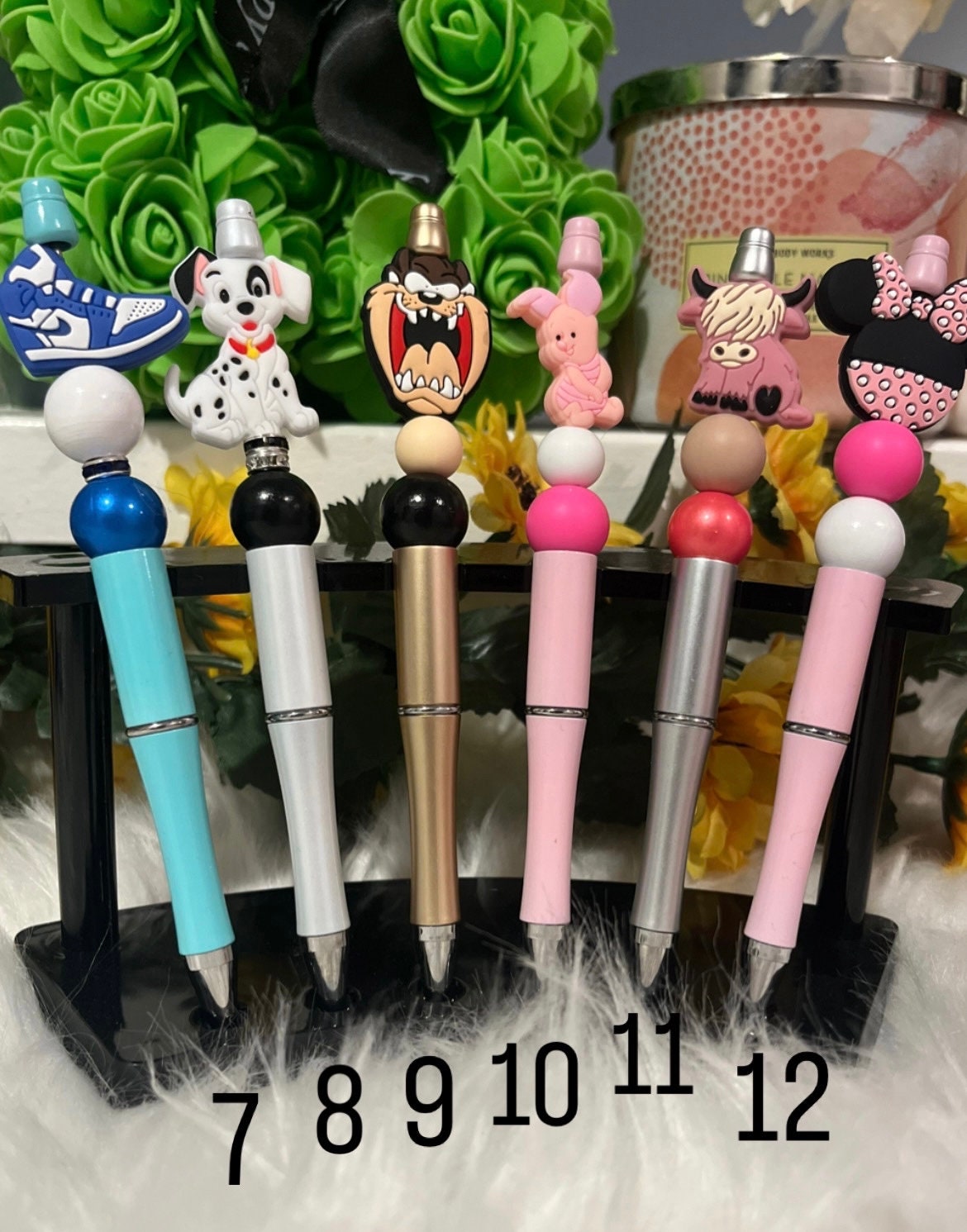 Beaded Everlasting Pencil, Cute Pencil, Fun Pencil, Characters Pencil ...