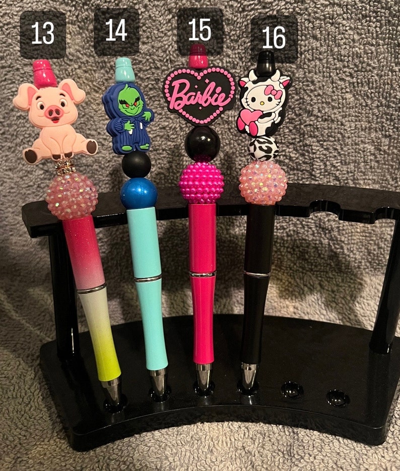 Character Custom Made Beaded Pens| Character/themed Pens - Etsy