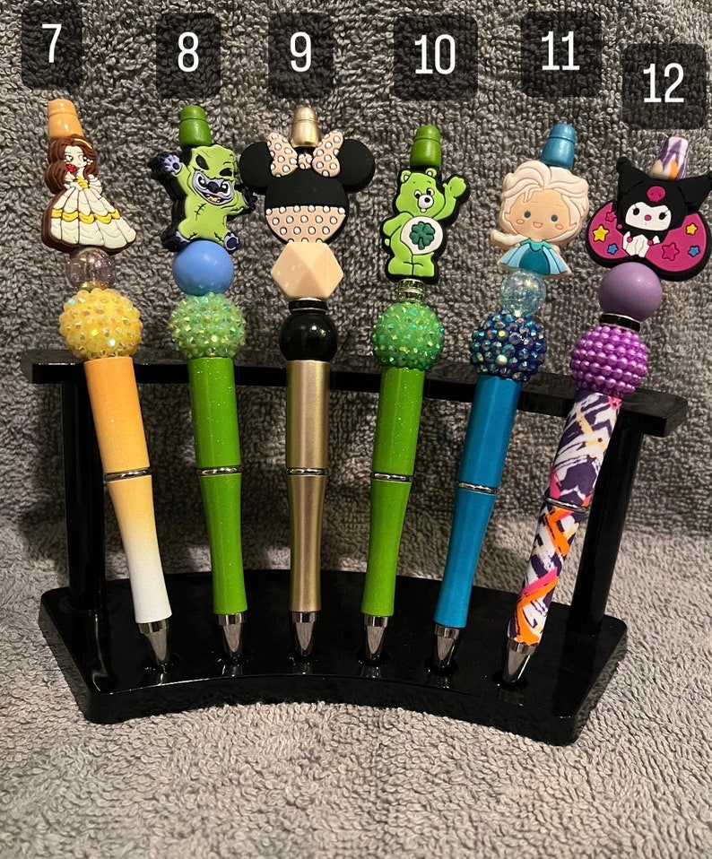 Character Custom Made Beaded Pens| Character/themed Pens - Etsy