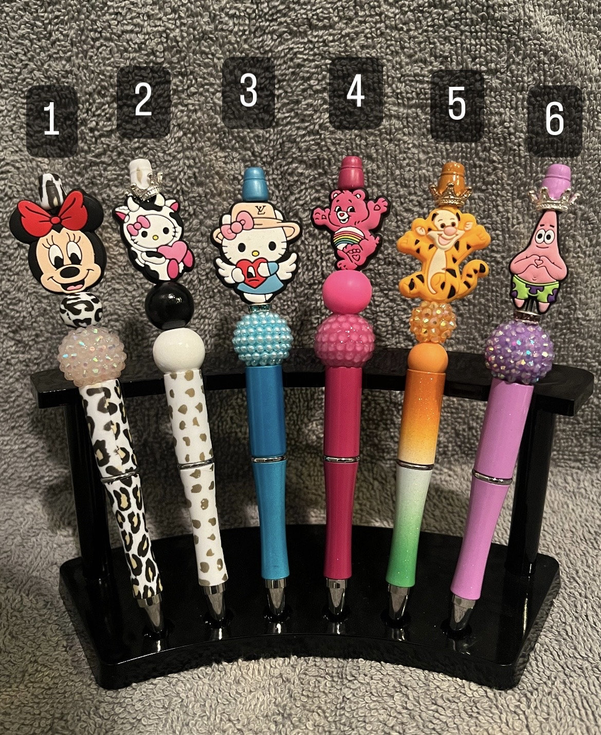 Character Custom Made Beaded Pens| Character/themed Pens - Etsy