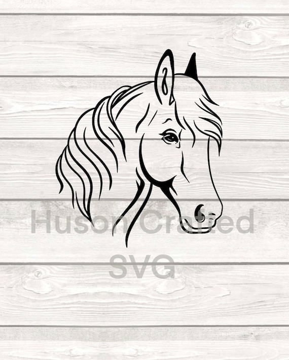 Pferde SVG Pferdekopf SVG Hübsches Pferd SVG - Etsy.de