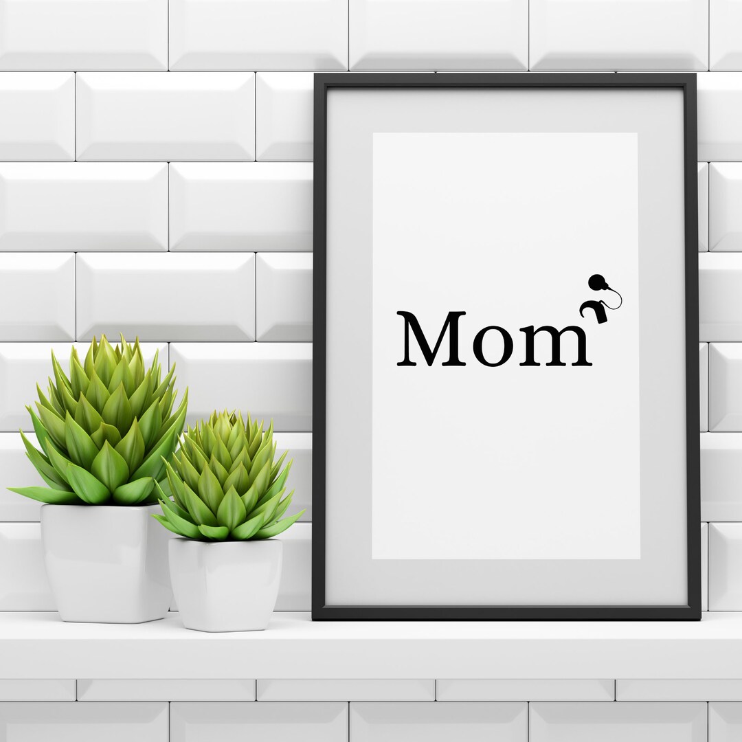 Instant Digital Download - Mom With Cochlear Implant - Both Black and ...