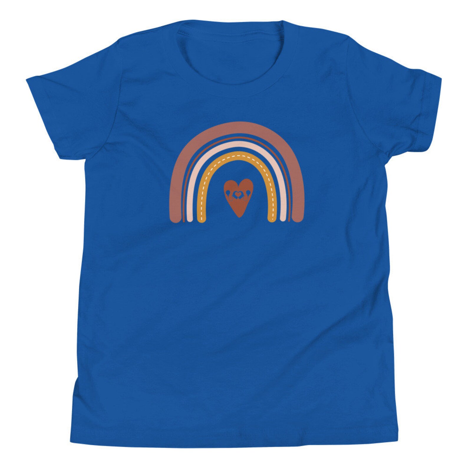 Kids Cochlear Implant Boho Rainbow With Heart Tshirt - Etsy