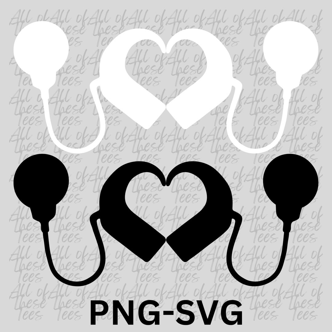 Cochlear Implants in the Shape of a Heart Both Solid White and Solid ...