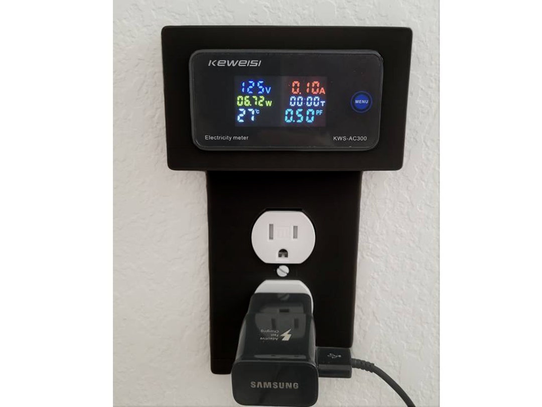 Power Meter Duplex GFCI Outlet Wall Faceplate 120V - Etsy