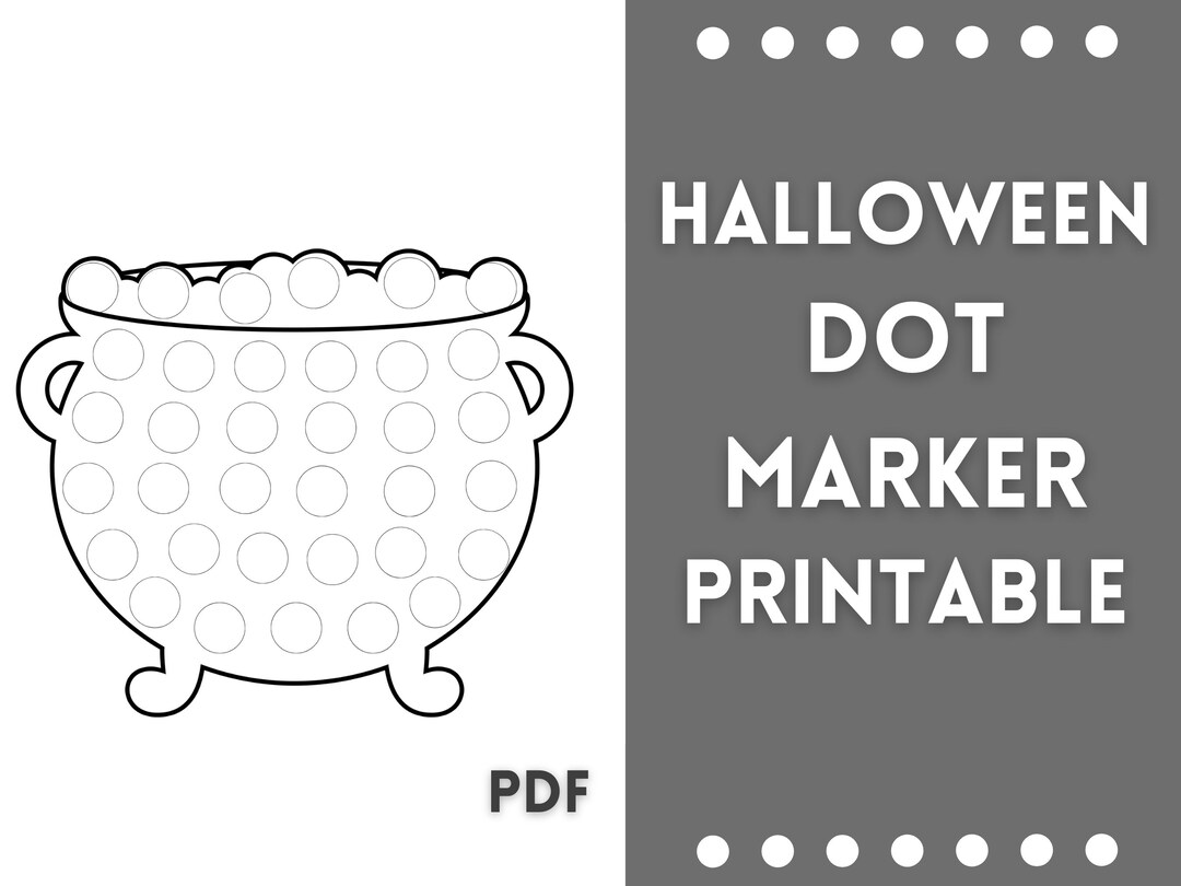 Halloween Dot Marker Activity Sheets - Etsy Israel