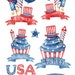 4th of July Independence Day Watercolor Clipart, Fourth of July ...