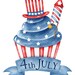 Independence Day Watercolor Clipart, 4th of July Clipart, Fourth of ...