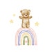 Watercolor Bears Clipart. Baby Shower Clipart, It's a Boy Clipart, It's ...