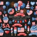 4th of July Independence Day Watercolor Clipart, Fourth of July ...