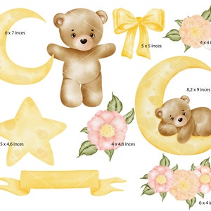 Watercolor Bears Clipart. Baby Shower Clipart, It's a Boy Clipart, It's ...