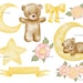 Watercolor Bears Clipart. Baby Shower Clipart, It's a Boy Clipart, It's ...