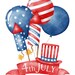 Independence Day Watercolor Clipart, 4th of July Clipart, Fourth of ...