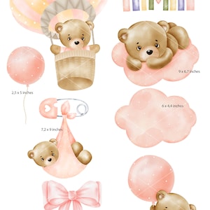 Watercolor Bears Clipart. Baby Shower Clipart, It's a Boy Clipart, It's ...
