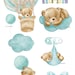 Watercolor Bears Clipart. Baby Shower Clipart It's a Boy - Etsy