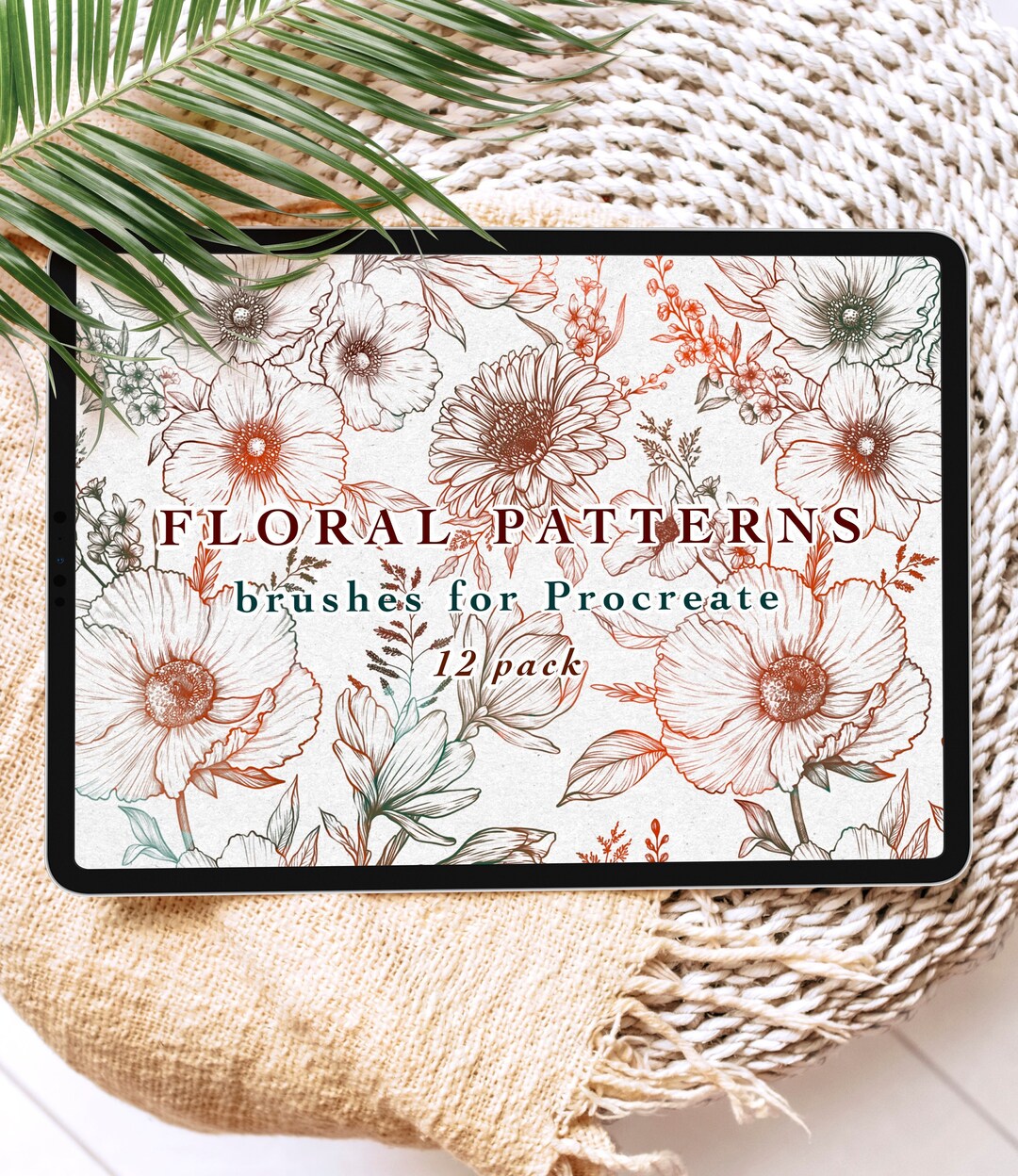 Procreate Seamless Floral Pattern Brushes - Etsy