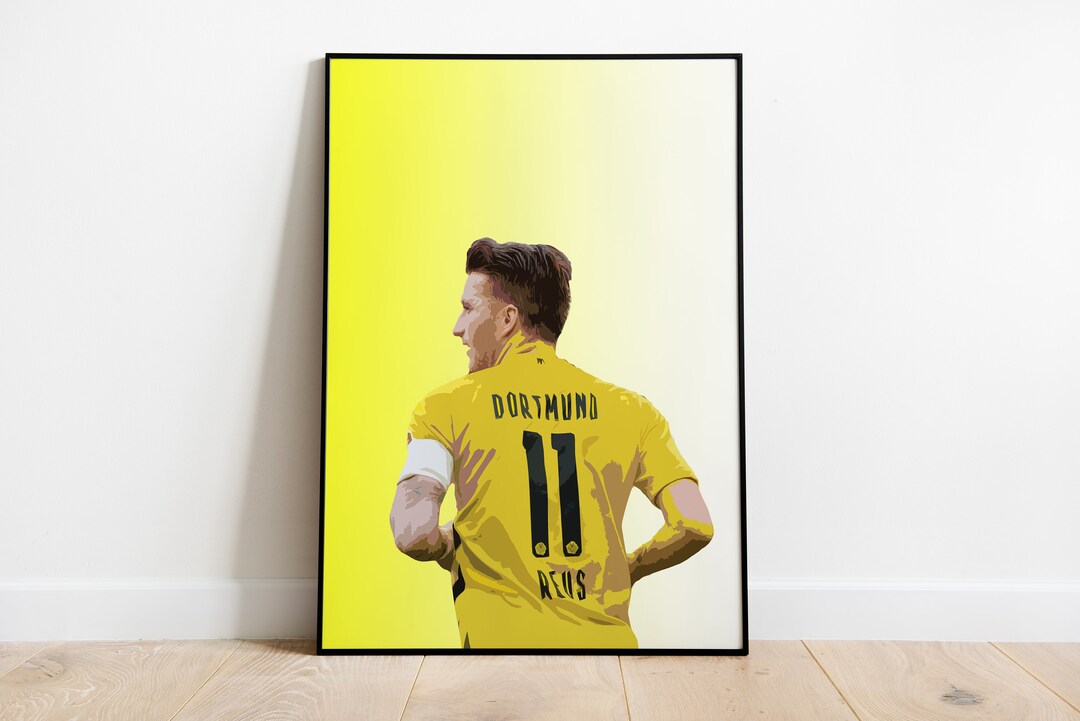 Reus Poster, Dortmund Poster, Soccer Print, Marcus Reus, DIGITAL Poster ...