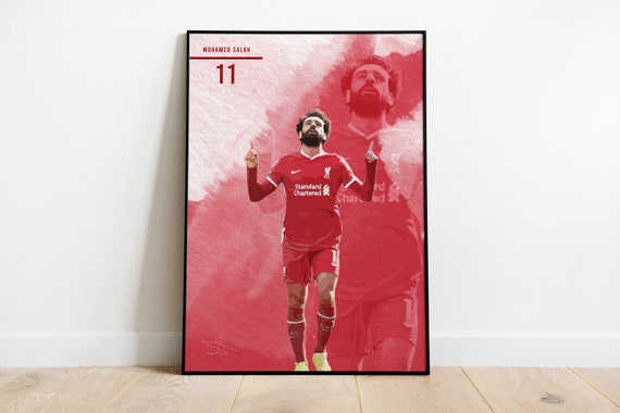 Football Poster Mohamed Salah Poster Liverpool DIGITAL - Etsy