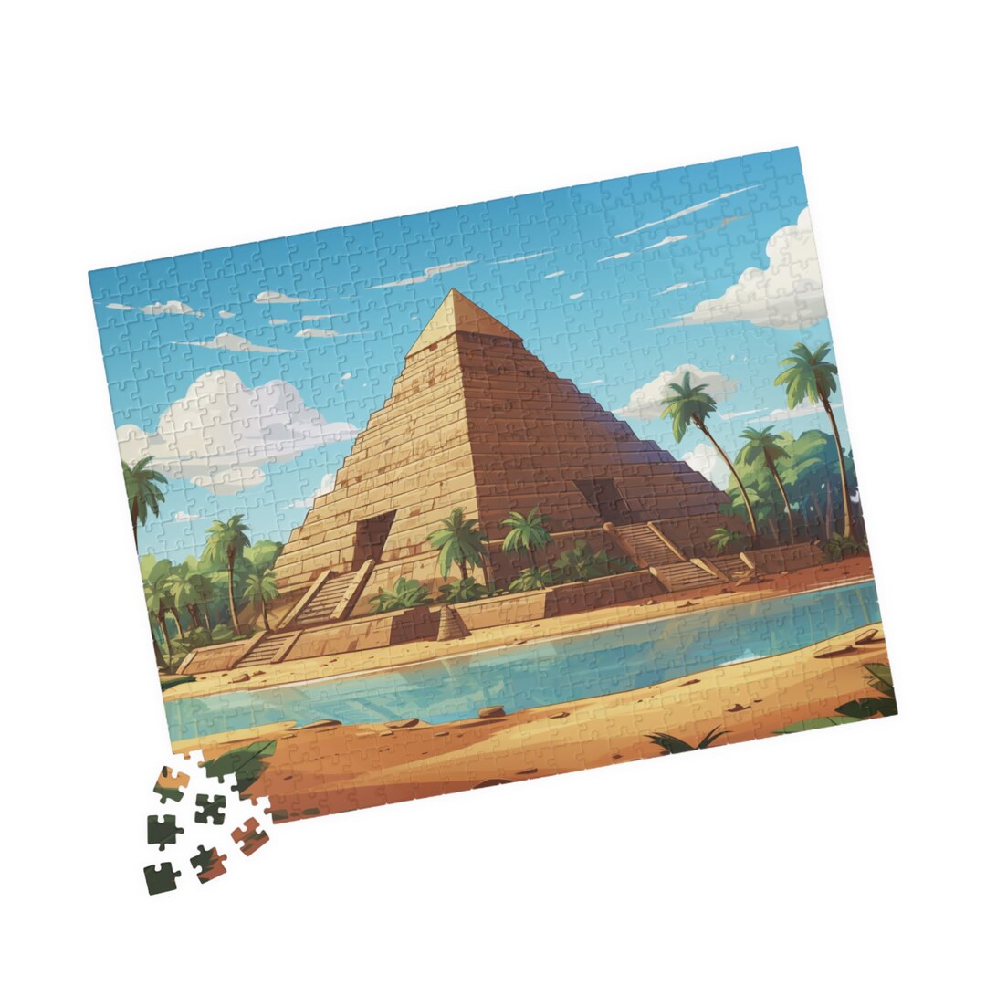 African Pyramid Jigsaw Puzzle Game for Kids Birthday Present Christmas ...