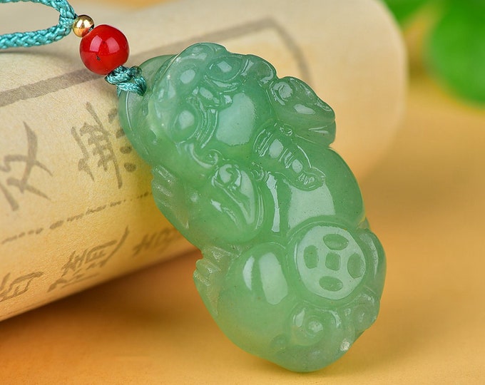 3737 Dongling Jade PI Xiu Pendant - Etsy