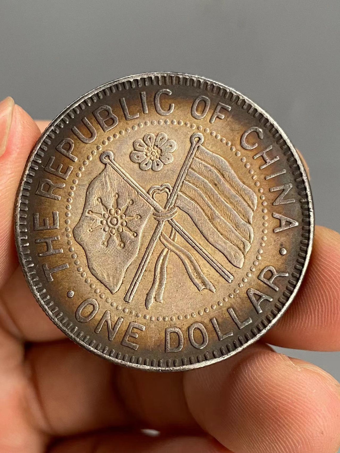 48101 Vintage Chinese Pure Silver Coin - Etsy