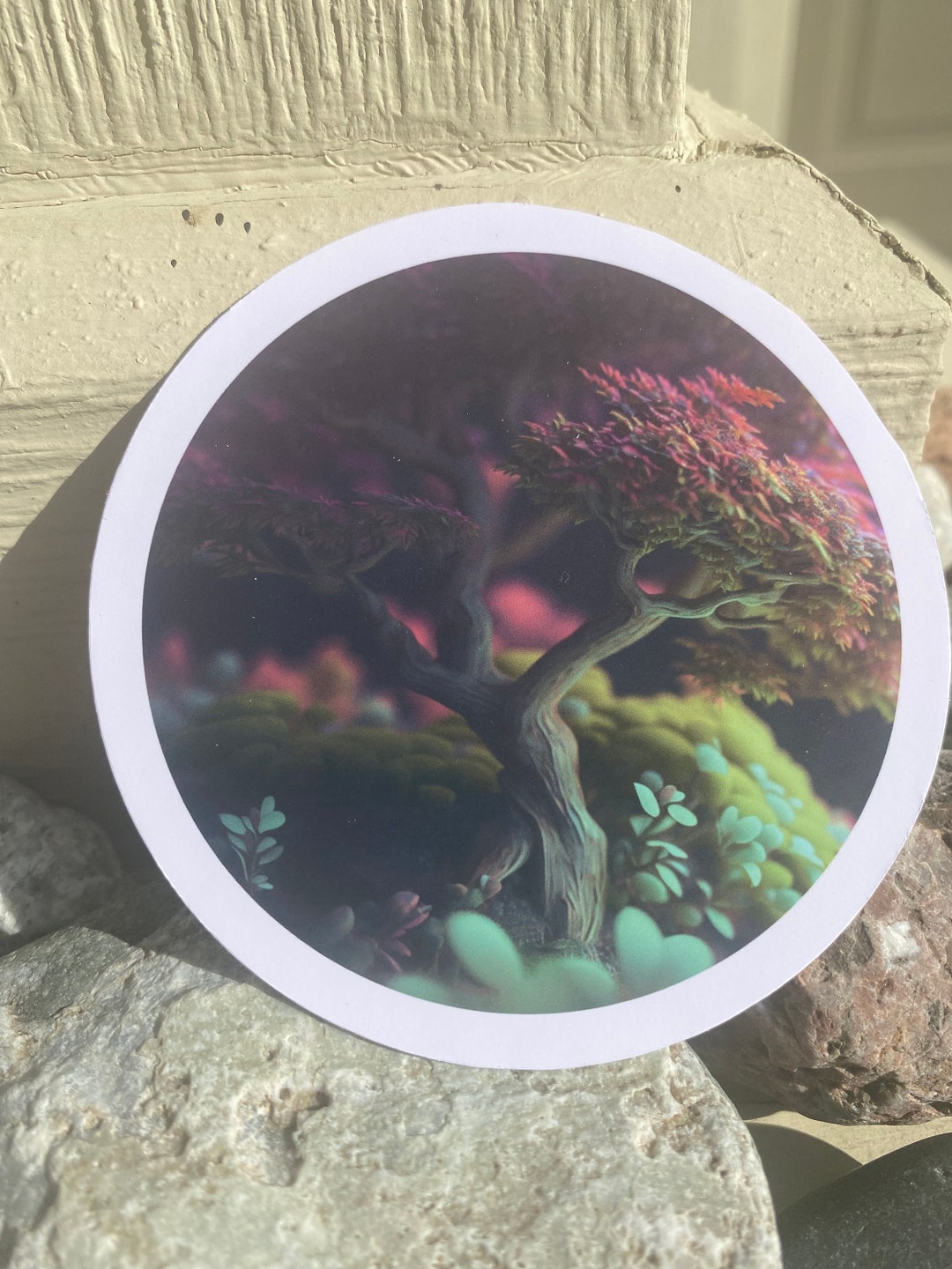 Multicolour Bonsai Sticker - Etsy
