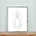 Our Lady of Guadalupe – Minimal Line Drawing (digital Download) - Etsy