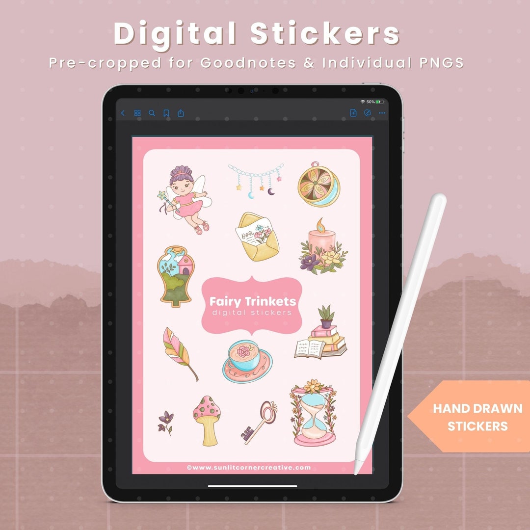Fairy Trinkets Digital Stickers Digital Journal Stickers Digital ...